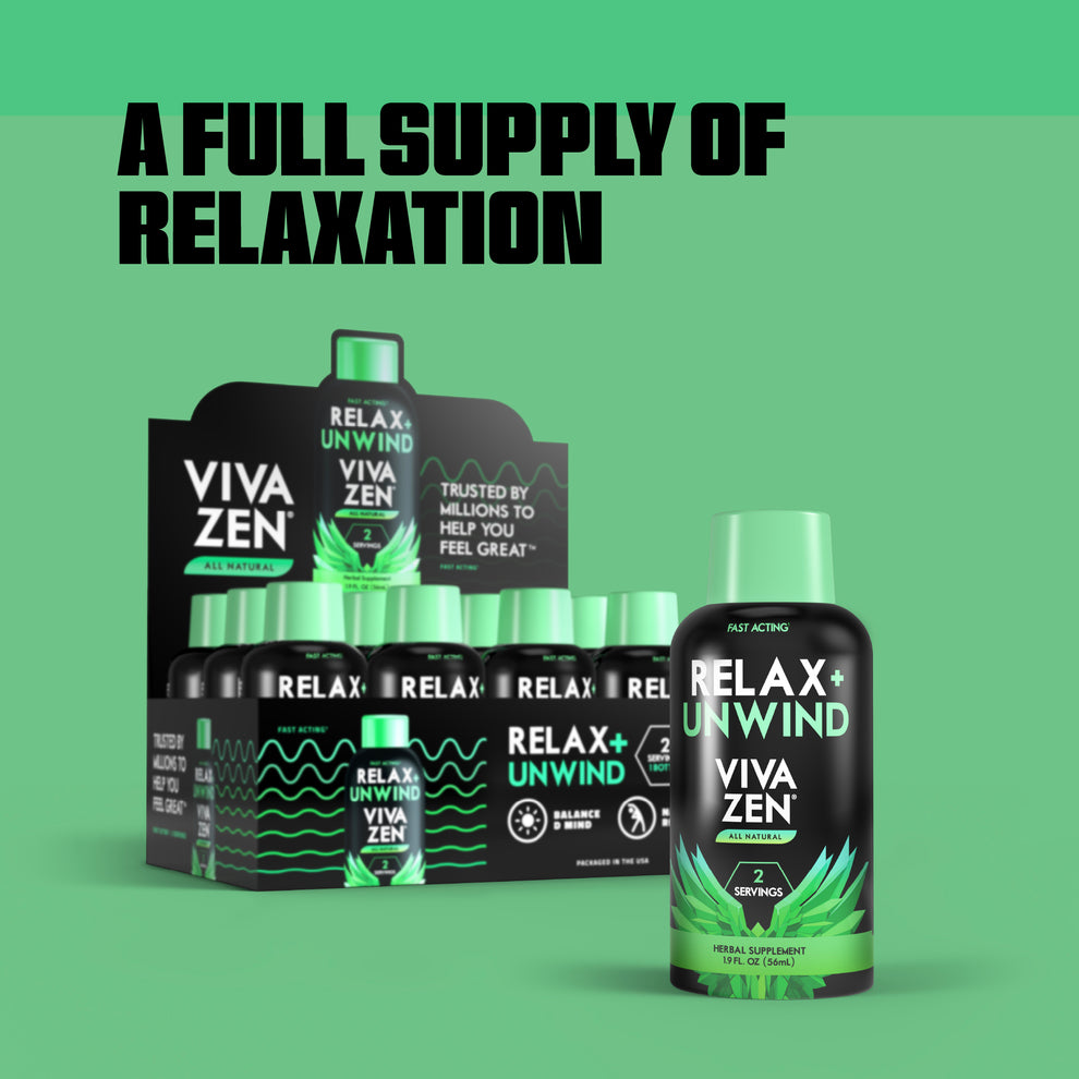 VIVAZEN® Relax & Unwind Shot | Mood-Enhancing Drink for Stress Relief ...